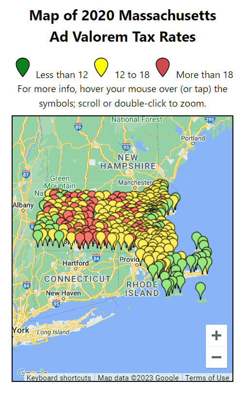 2020 Massachusetts Property Tax Rates | MA Town Property Taxes