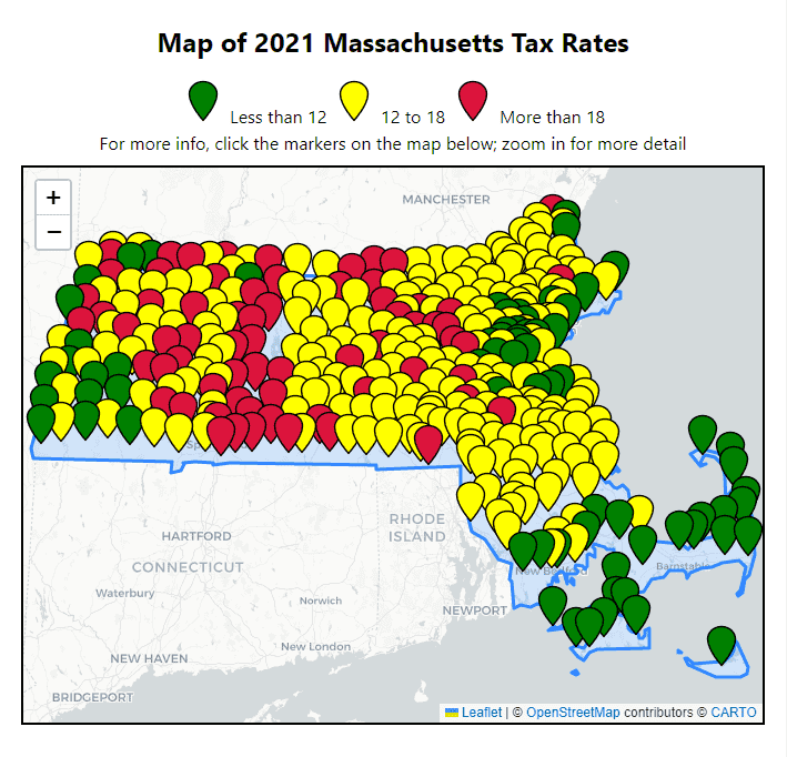 2021 Massachusetts Property Tax Rates | MA Town Property Taxes