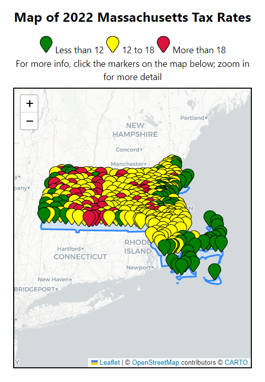 2022 Massachusetts Property Tax Rates | MA Town Property Taxes