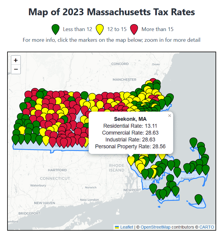 2023 Massachusetts Property Tax Rates | MA Town Property Taxes