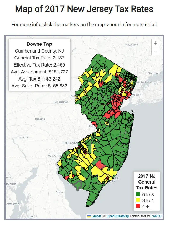 New Jersey Property Tax Rates | NJ Town Property Taxes